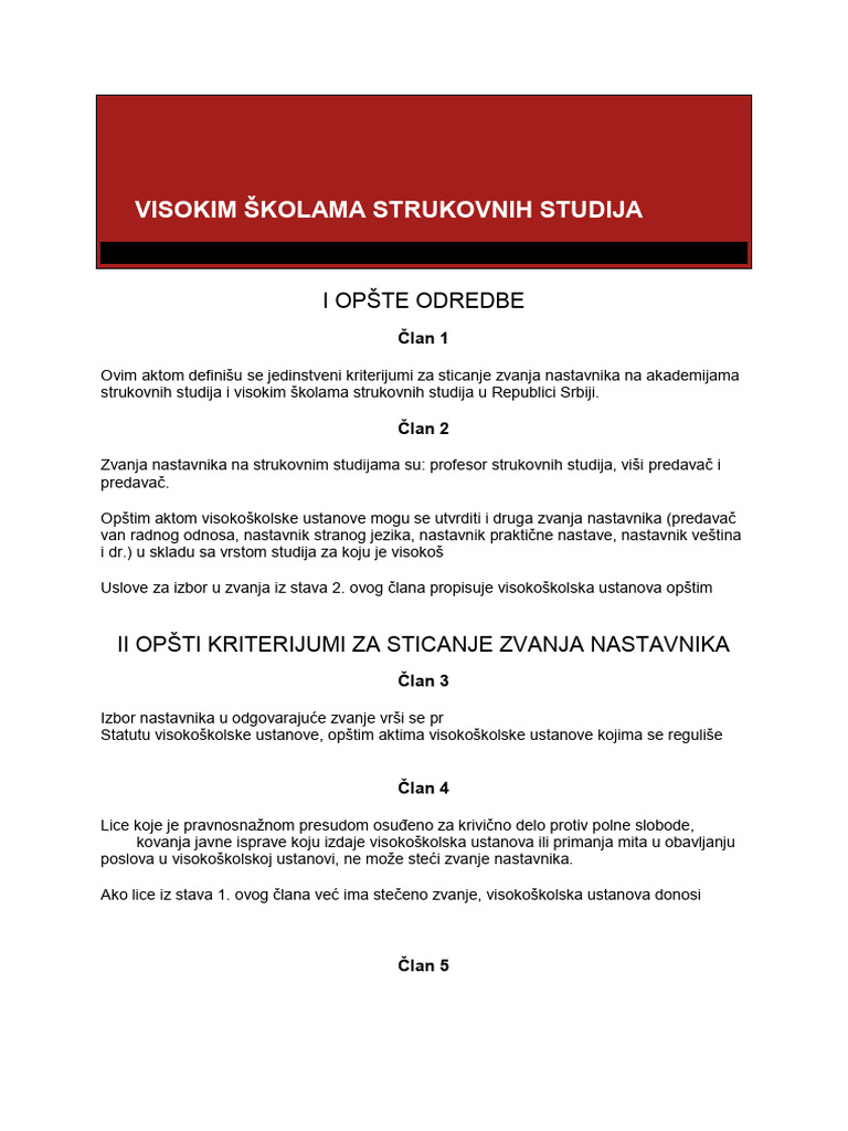 Minimalni Uslovi | PDF