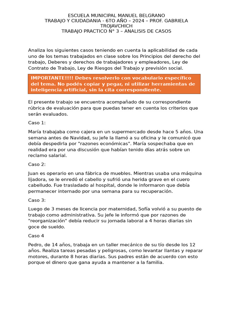 Tyc TP N°3 Año 2024 | PDF | Crecimiento personal y profesional