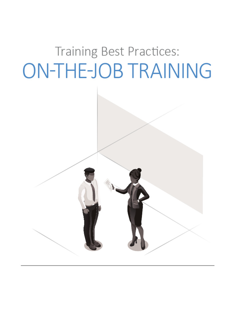 3 BestPractices On The Job Training | PDF