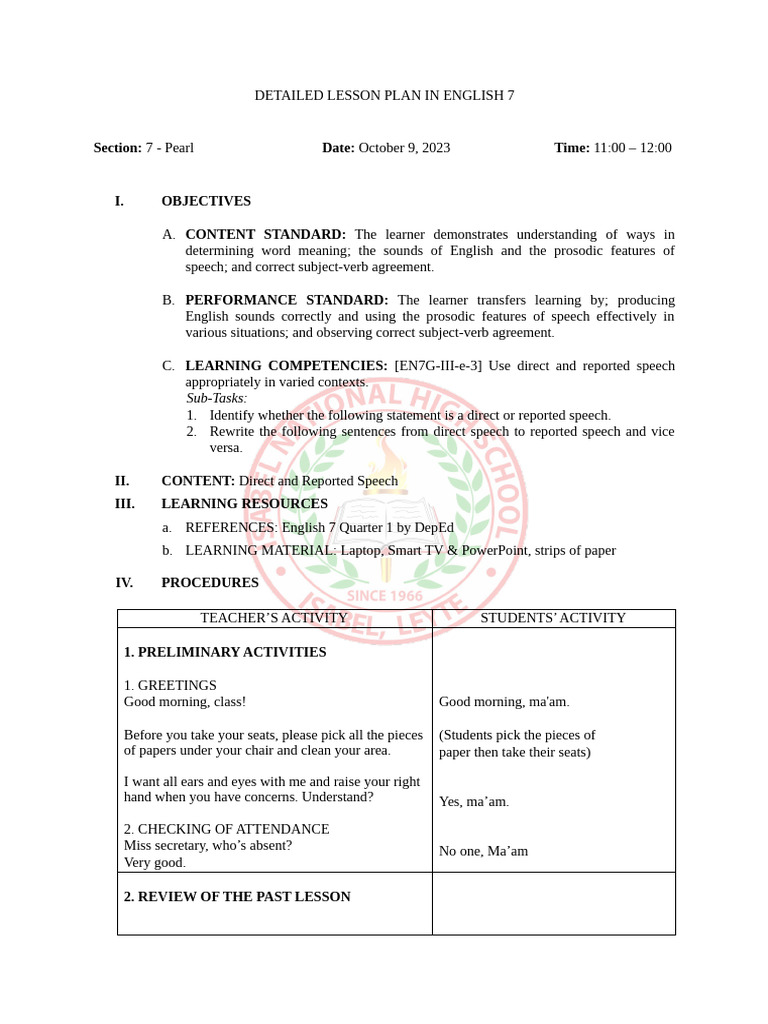 DLP_Deped-1 | PDF