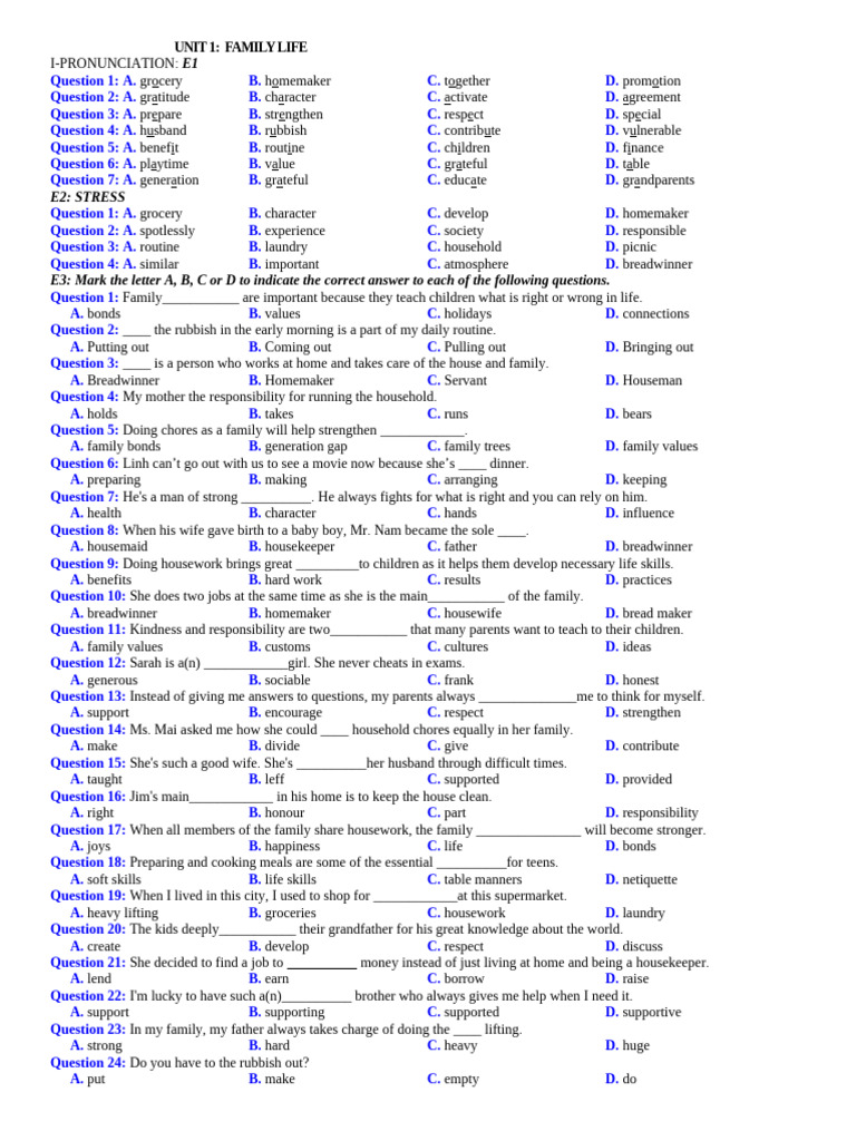 Unit 1 BT Them | PDF