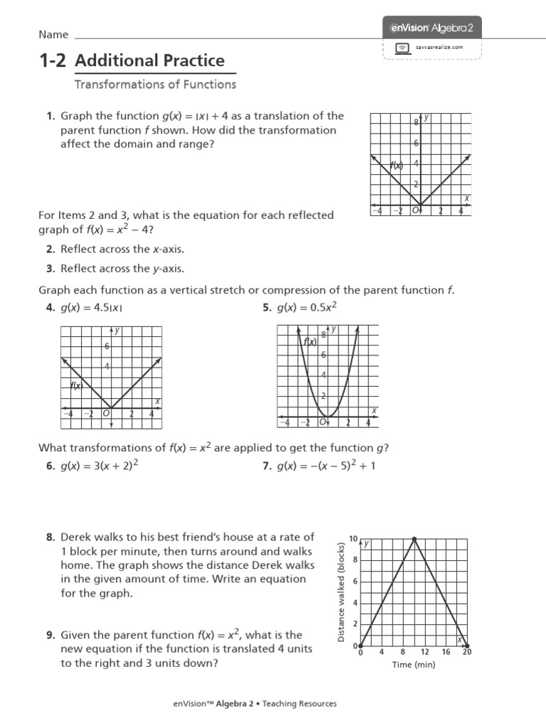 1 2 Additional Practice Pdf Pdf