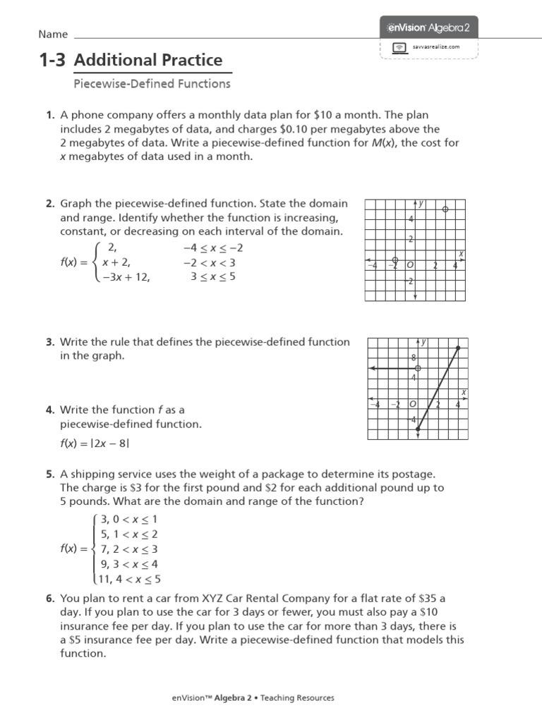 1-3 - Additional Practice PDF | PDF