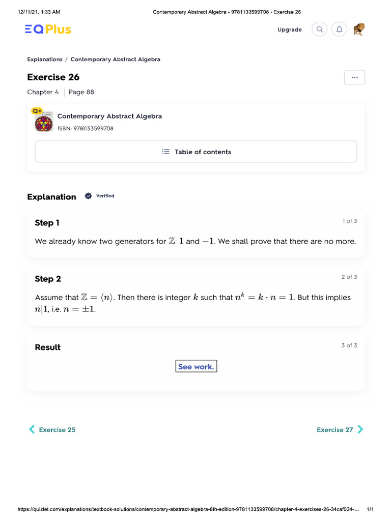 q26 Gallian CH 4 Solution | PDF