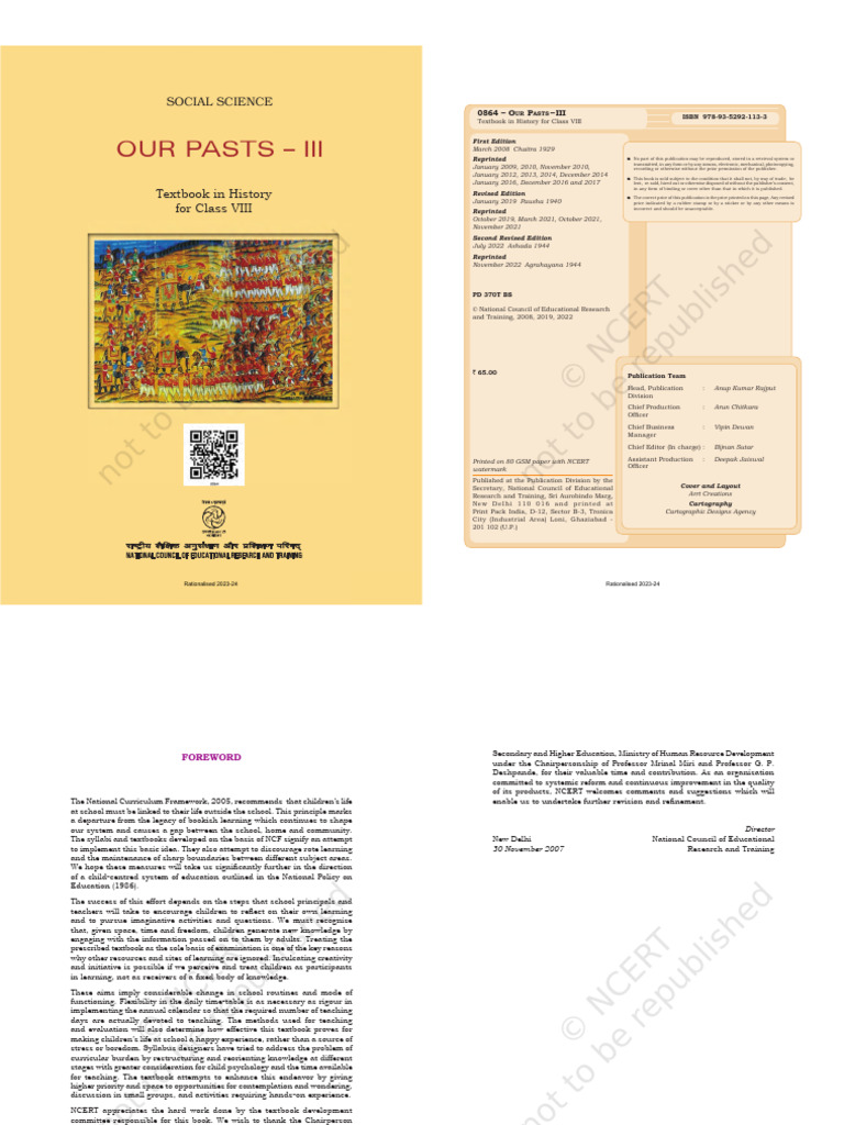 Class 8th History Book | PDF