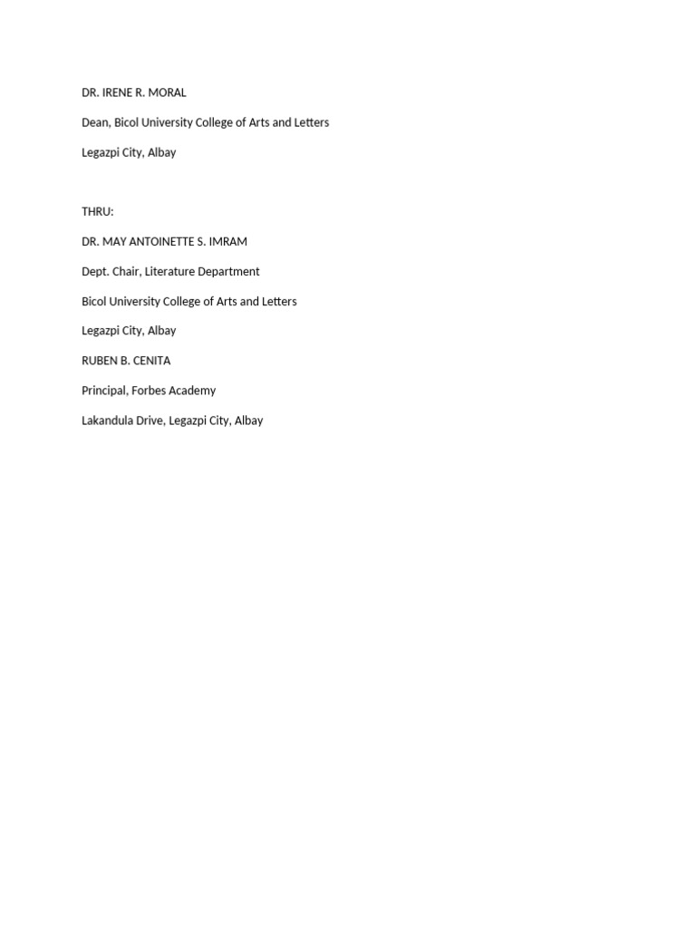 Letter RRR | PDF