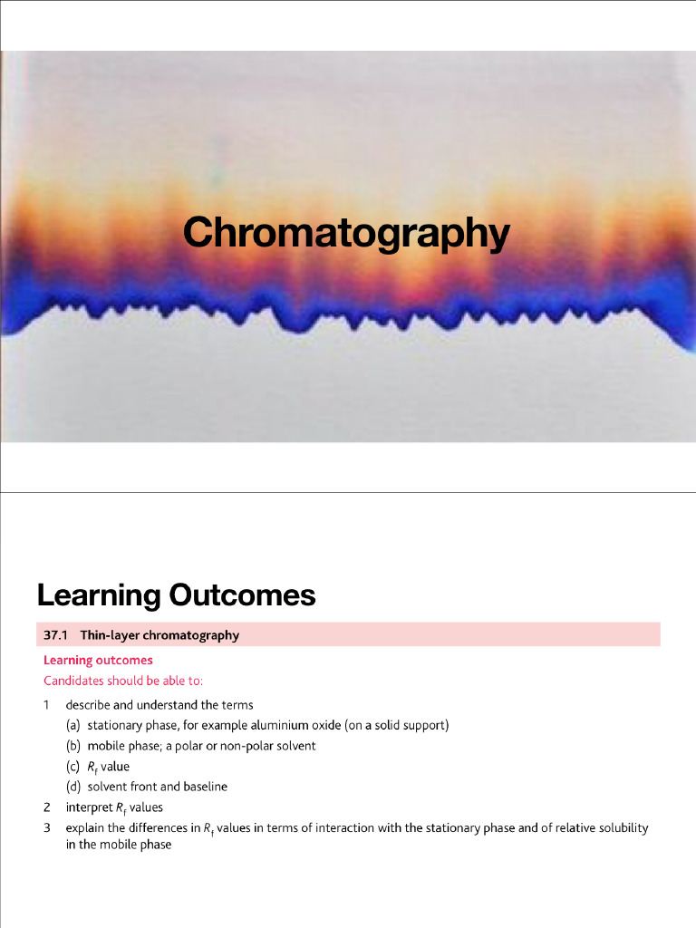 Chromatography Class Slides | PDF