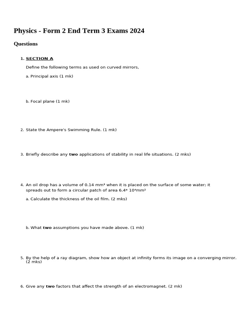 Physics - Form - 2 - End - Term - 2 - Exams - 2024 - Set - 1-1809 (3 ...