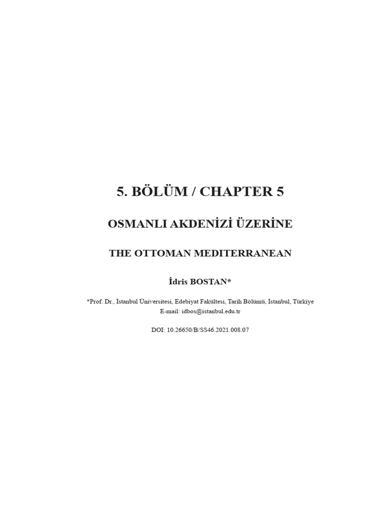 Idris Bostan Akdeniz | PDF