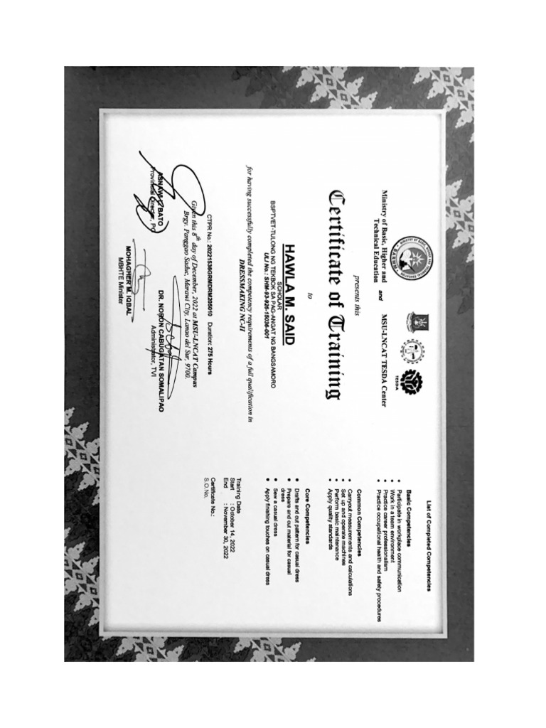 Certificates Pdf