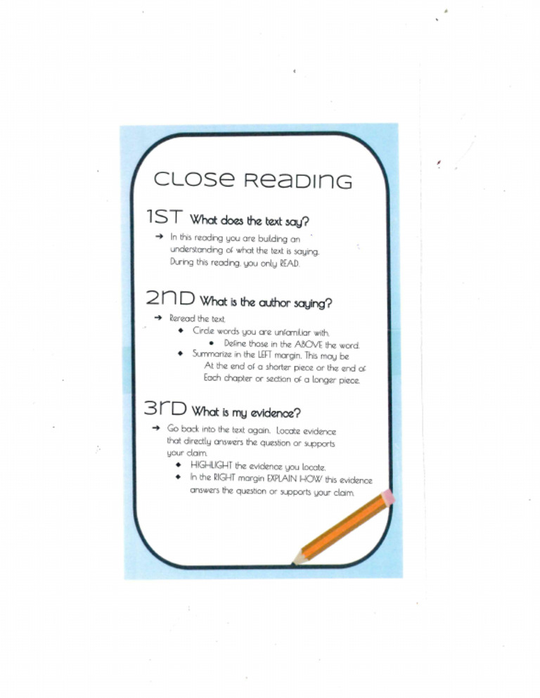 Close Reading | PDF