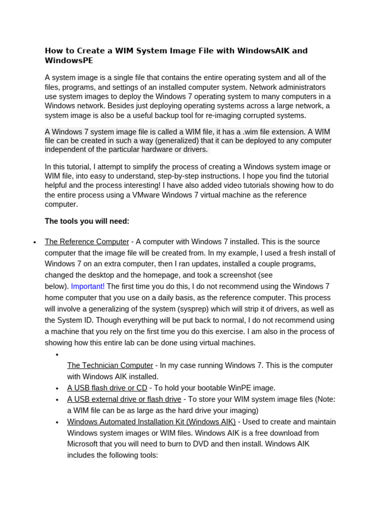 How To Do Sysprep | PDF