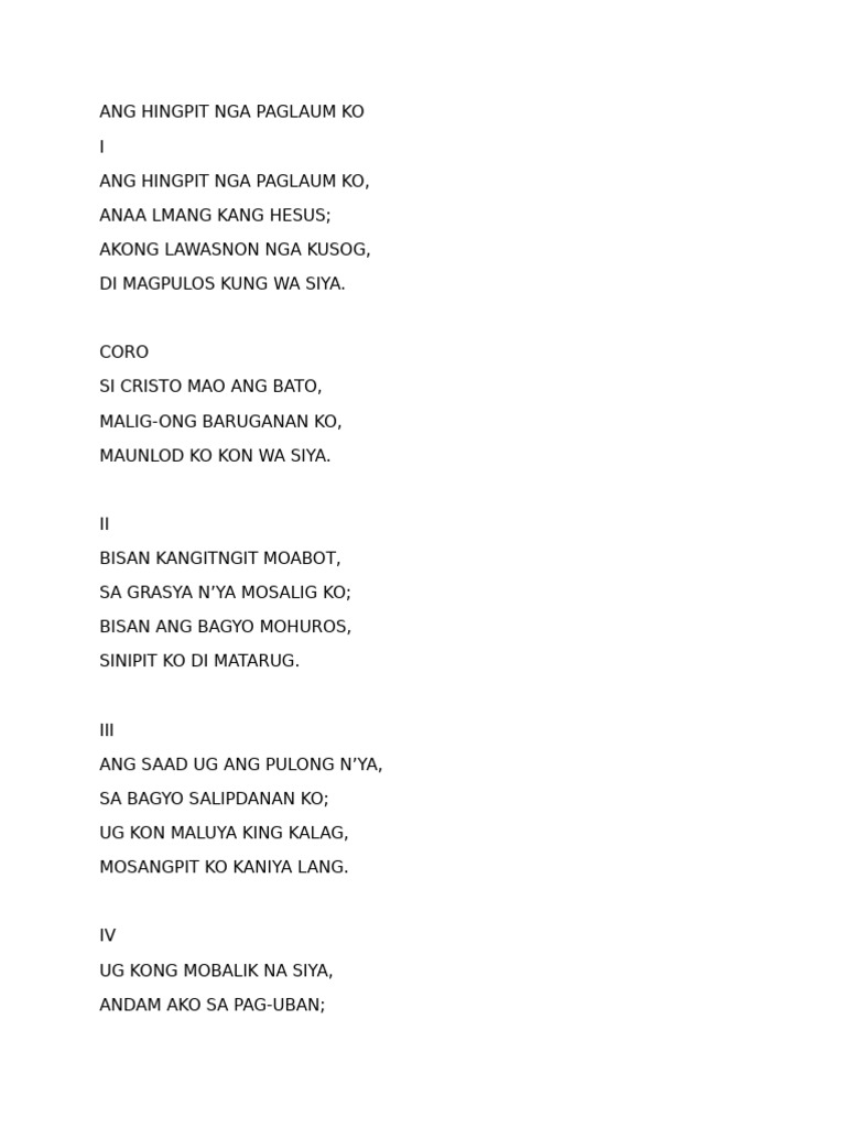 Songs Sa Patay | PDF
