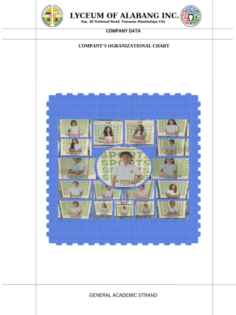 (Organizational Chart) Gas Portfolio Template | PDF