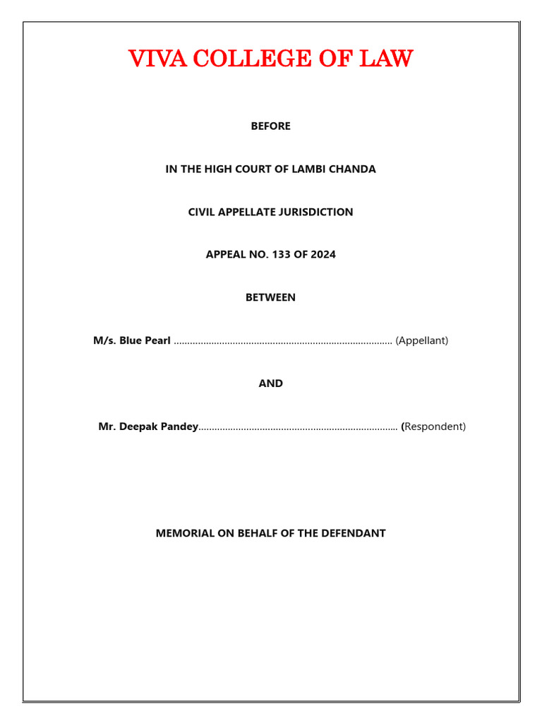 Memorial | PDF
