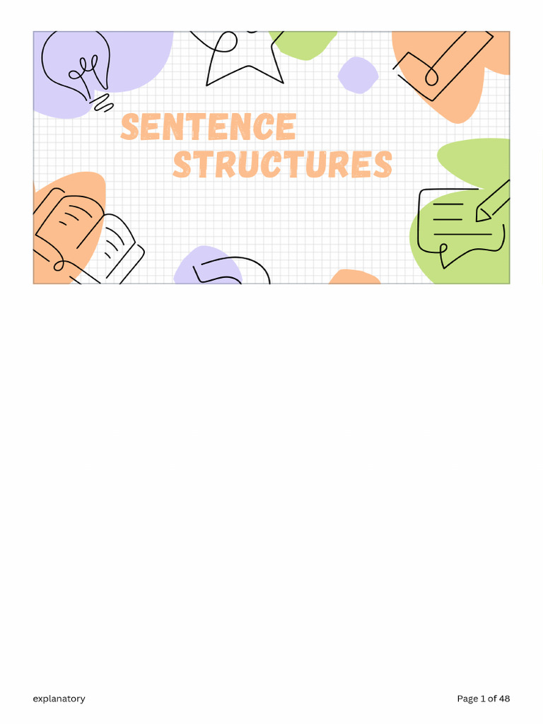 Sentence Structure | PDF