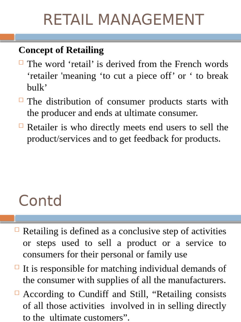 Retail Management | PDF
