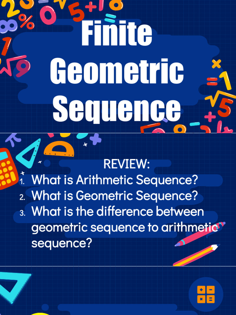 Finite Geometric Series and Sums | PDF | Sequence | Mathematics