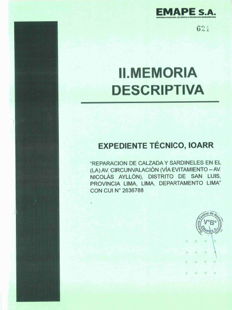 Ii.+memoria+descriptiva 20240926 165506 999 | PDF