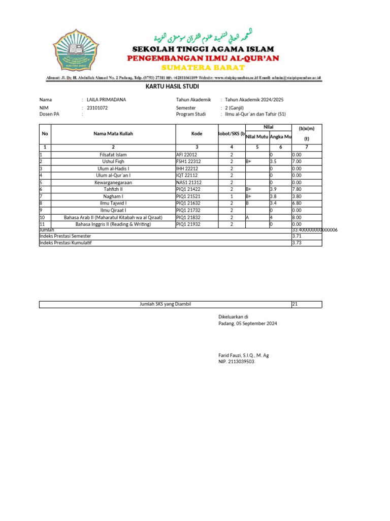Cetak KHS 23101072 | PDF