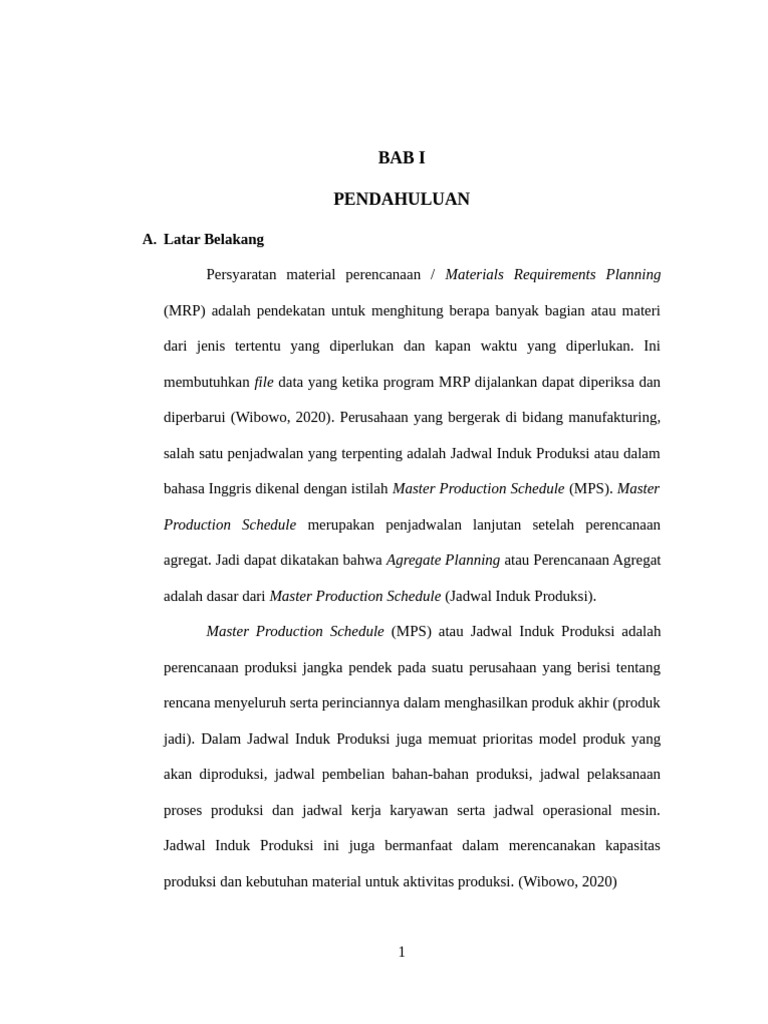 Bab 1 - M1 - K4 - Sisprod | PDF