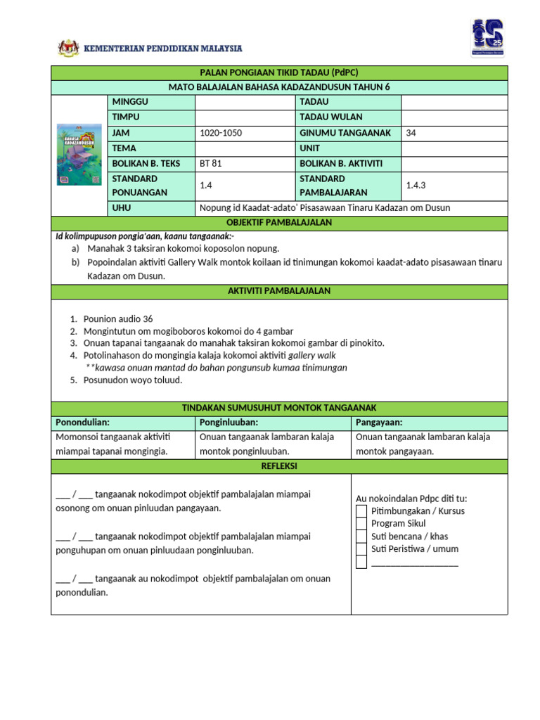 M29 BKD THN 6 (Unit 9 Koubasanan) | PDF | Borneo | Asia
