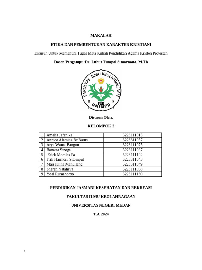 Makalah Agama Kristen | PDF