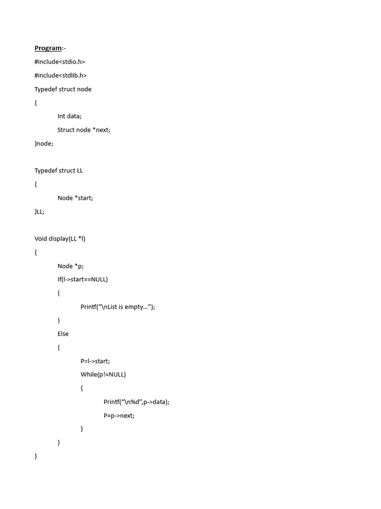 Stack Using Linked List | PDF Stack Using Linked List | PDF