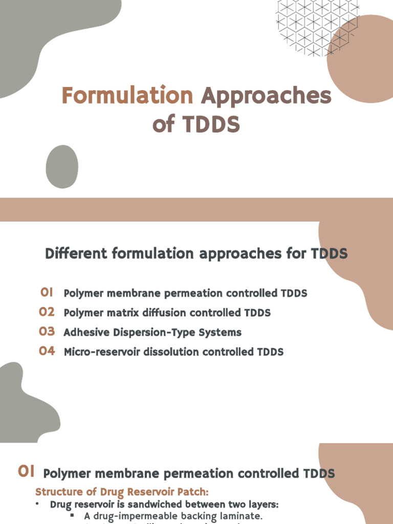 Formulation Approches of TDDS | PDF