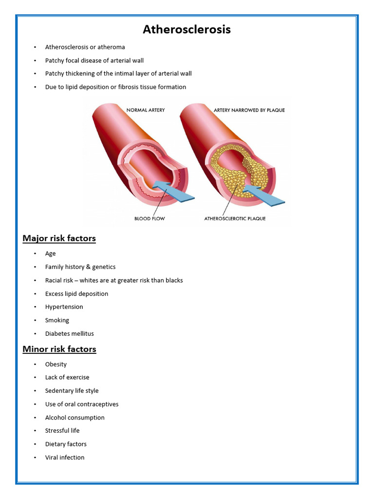 Athero Arteriosclerosis | PDF