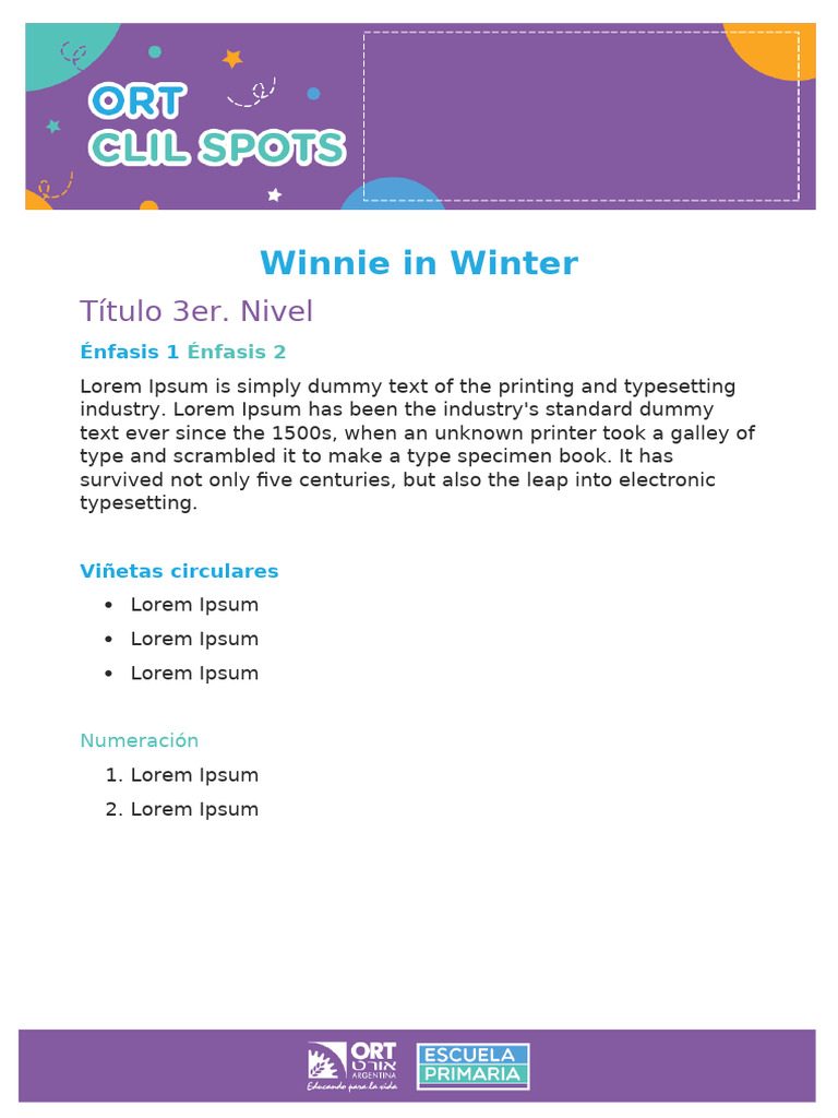 Literature Winnie in Winter | PDF
