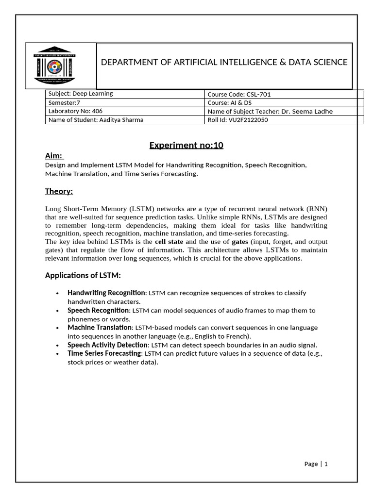 DL Practical 10 | PDF