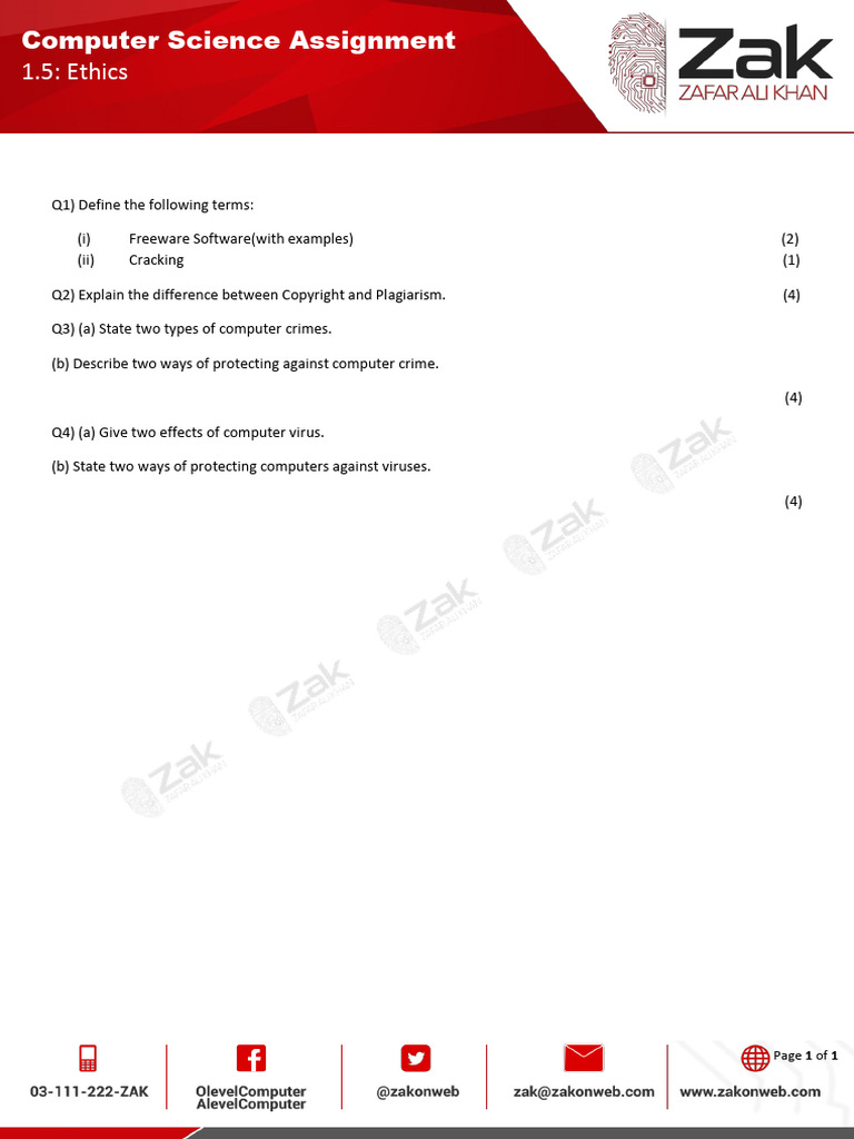 Assignment3 Ethics (O Levels) | PDF