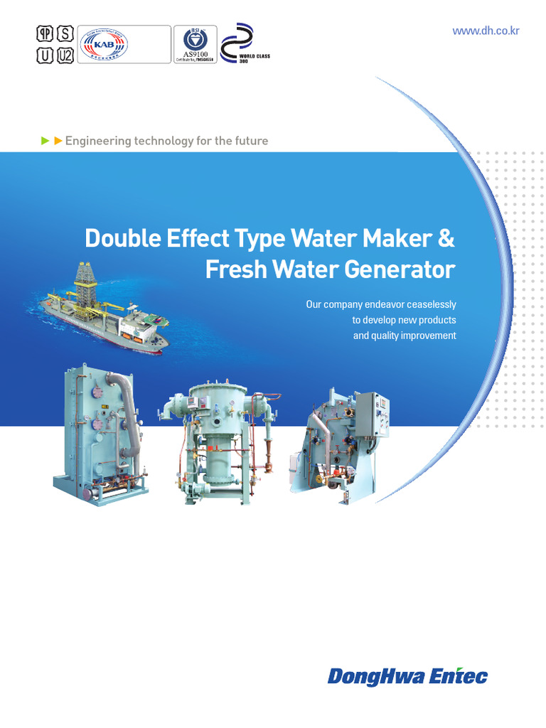 DongHwa Entec (Fresh Water Generator) | PDF