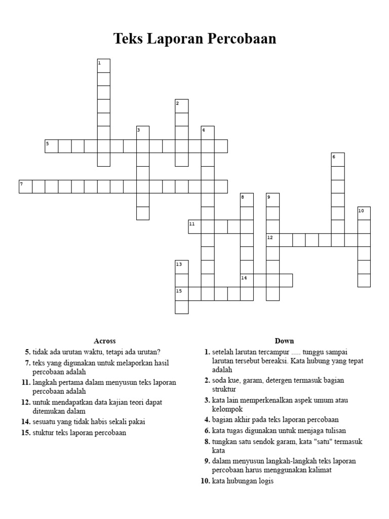 Teks Laporan Percobaan Pdf