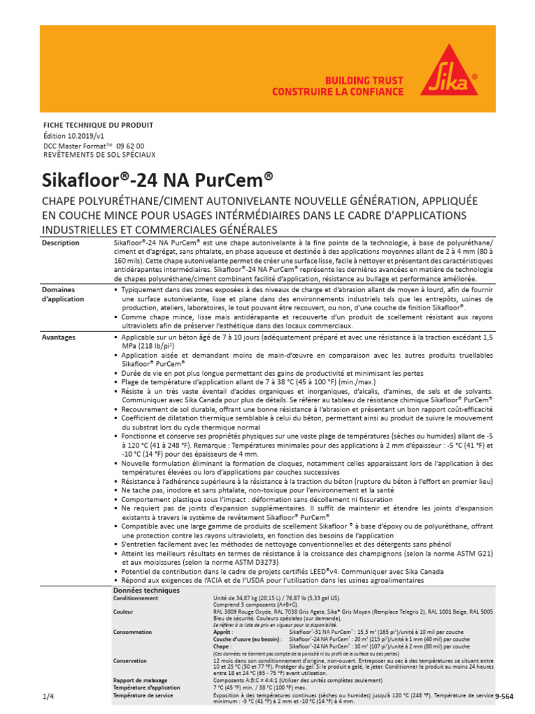 Fiche Technique PUCEM | PDF