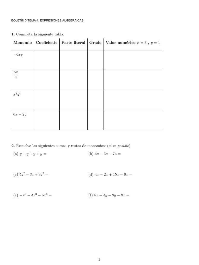 Boletín 3 Tema 4 | PDF