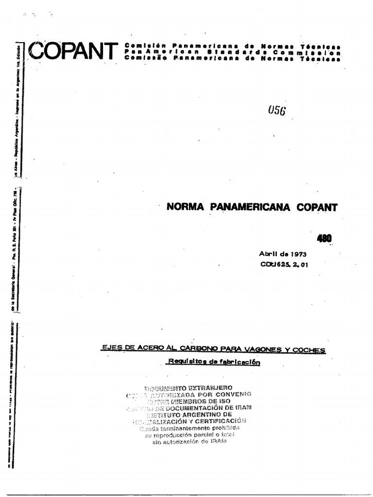 Norma Copant 480 | PDF