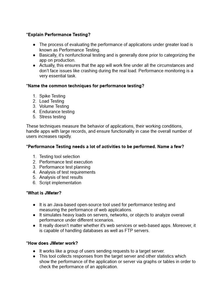 Print STUDY JMETER iQ&A | PDF