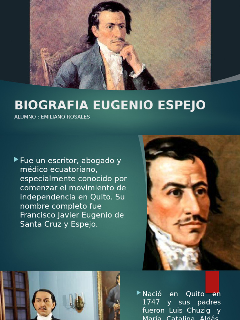 Biografía de Eugenio Espejo | PDF