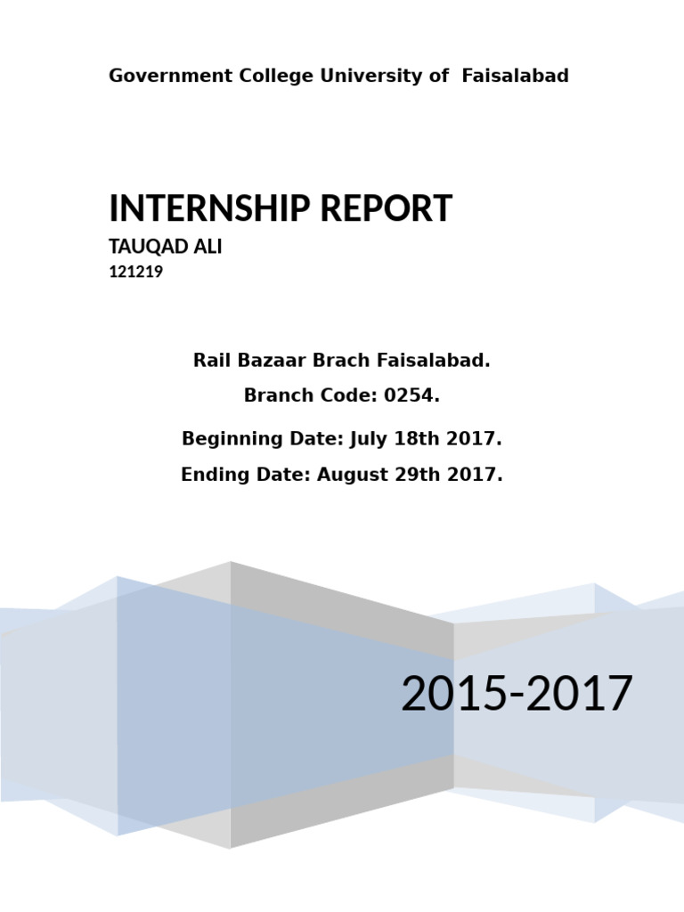 Internship Report | PDF