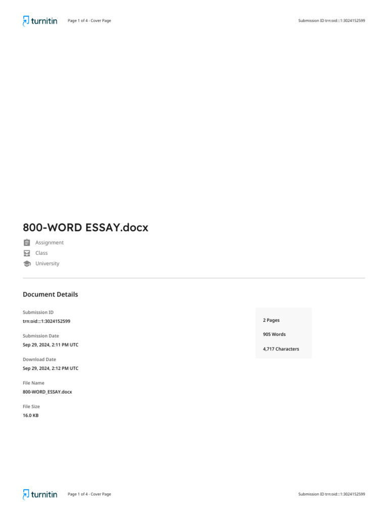 Ai 800 Word - Essay | PDF