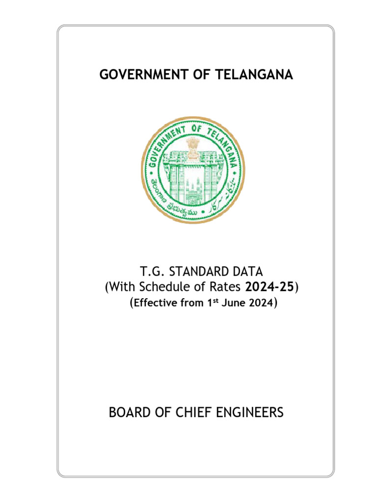 Telangana SSR 2024-25 | PDF