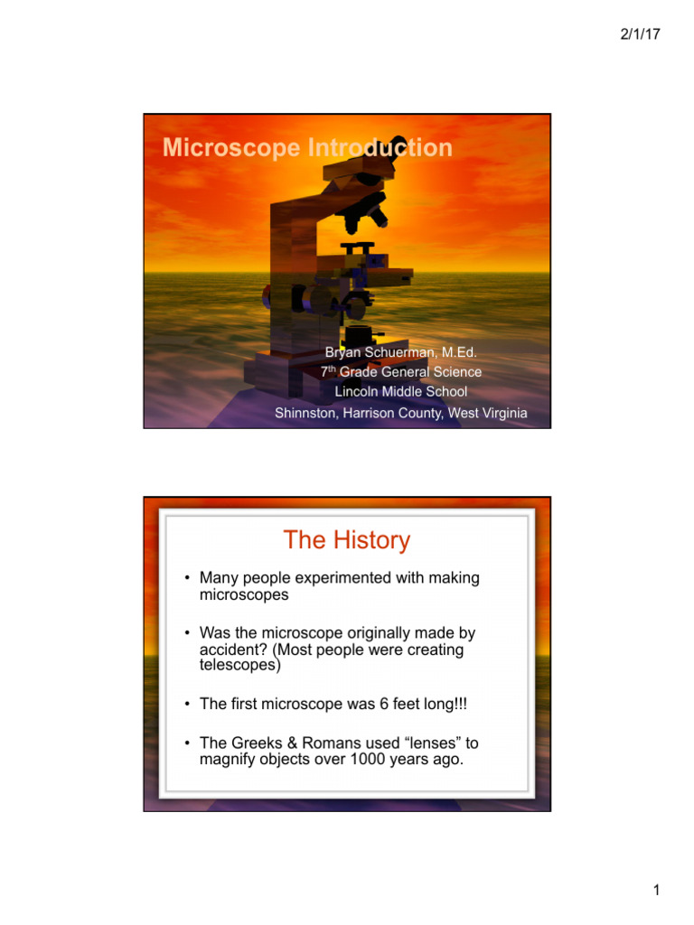 Microscope Ppt | PDF