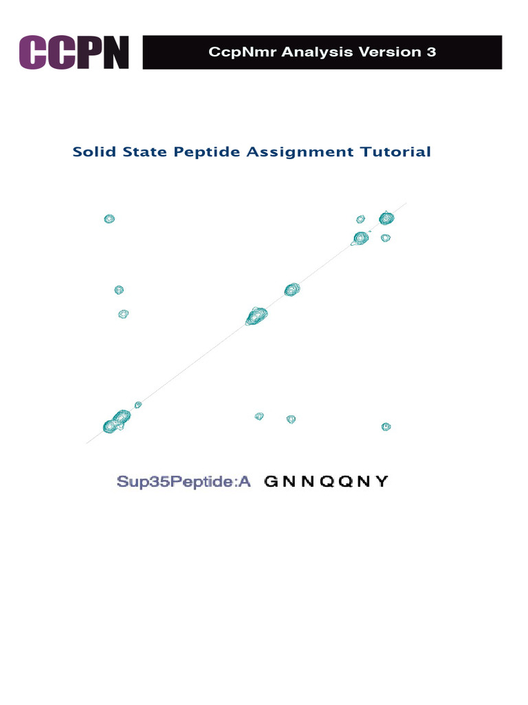 Solid State Peptide Assignment Tutorial | PDF