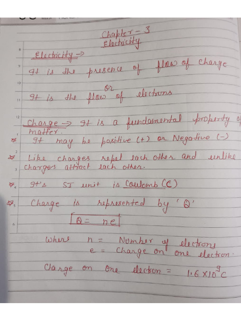 Chapter 3 Electricity | PDF