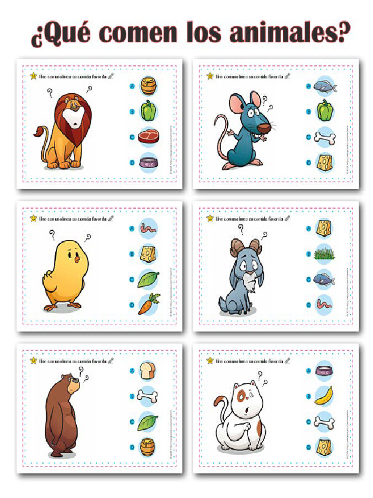 Que Comen Los Animales | PDF