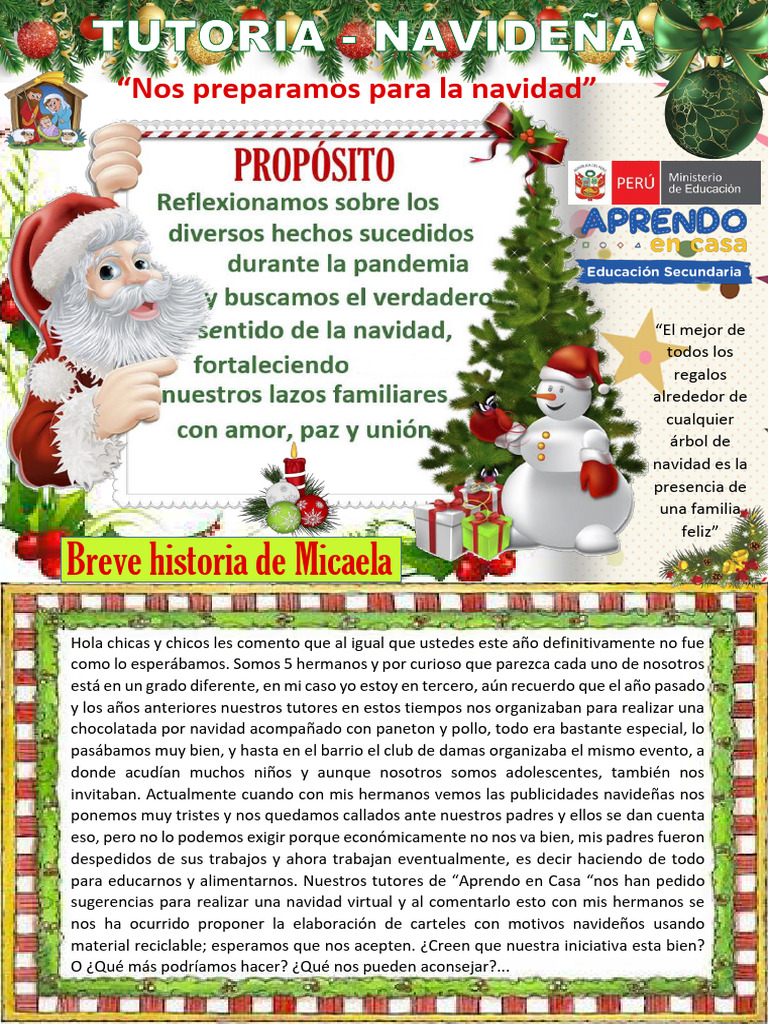 Tutoria Semana 36 NAVIDAD | PDF | Navidad | Amor