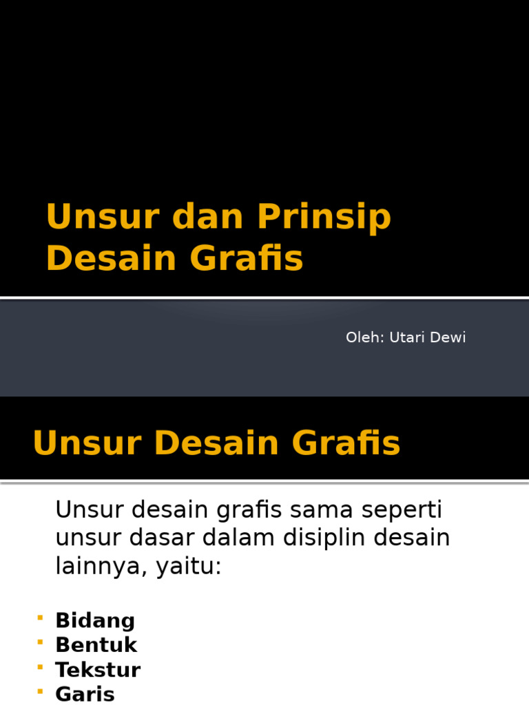 Unsur Dan Prinsip Desain Grafis | PDF