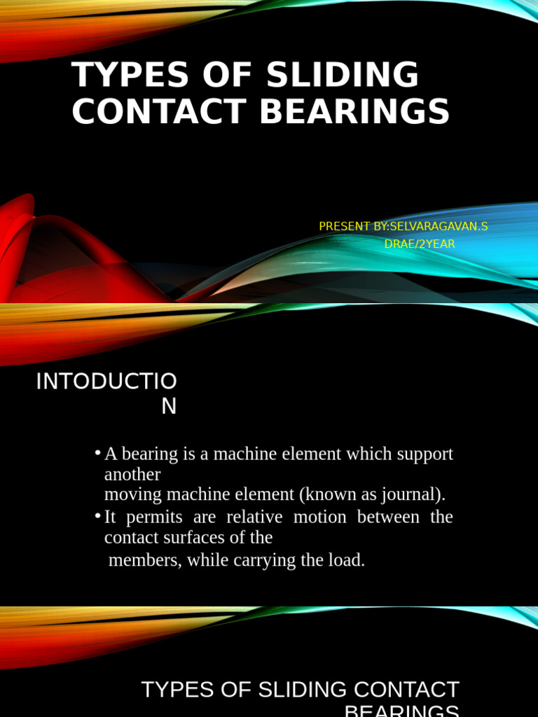 Types of Sliding Contact Bearings | PDF